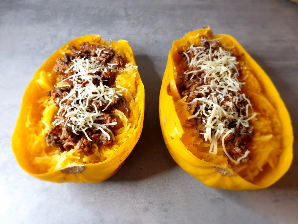 Courge spaghetti façon carbonara - Les Recettes Faciles de Flavie